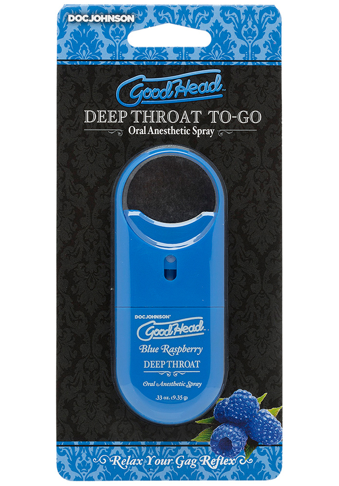 Juicy Head Deep Throat Spray Blue Raspberry, 9 ml